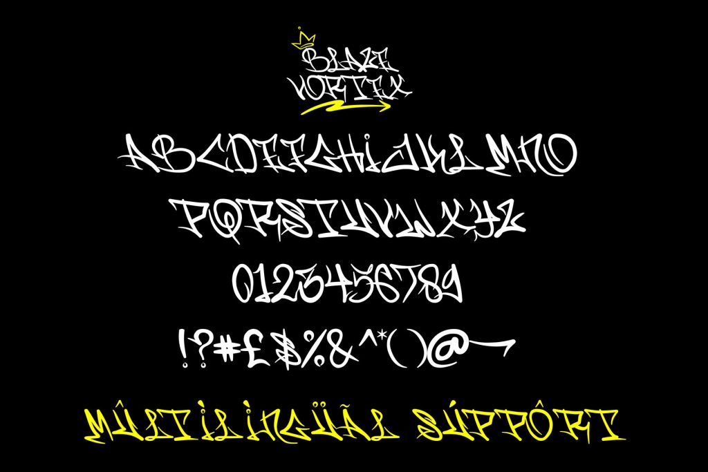 Blaze vortex- Monoline Graffiti Font - Cikareotype