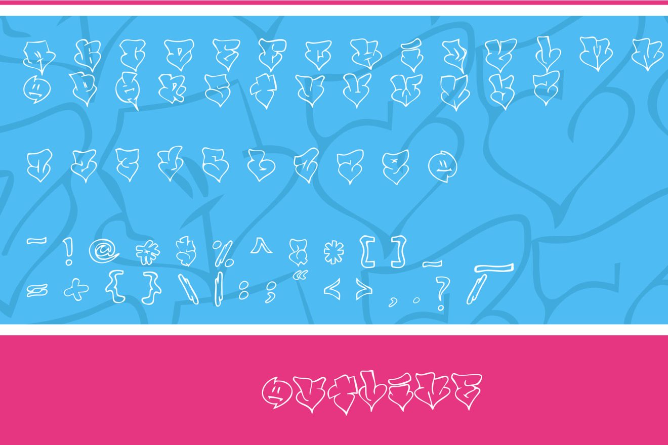 Urban Love – Solid and Outlined Graffiti Font - Cikareotype