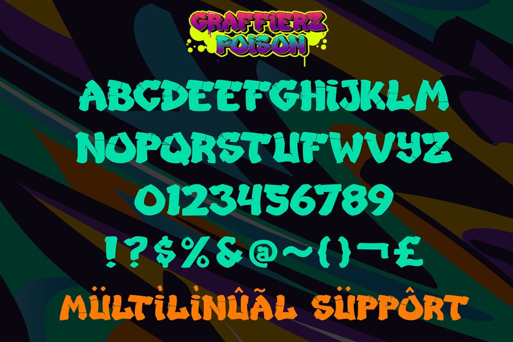 Graffierz Poison – 3d graffiti font - Cikareotype