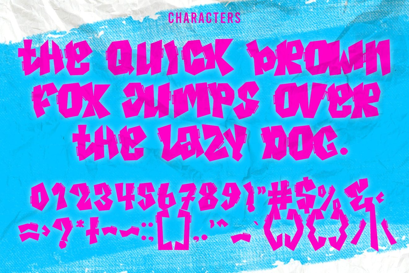 Spiky Frog – Thick Graffiti Font - Cikareotype