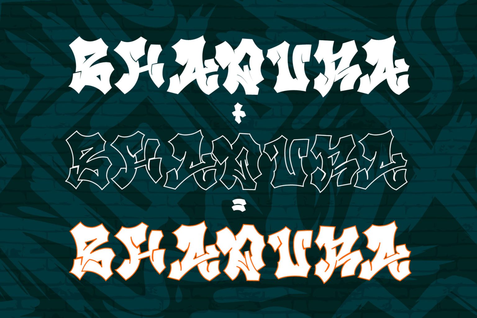 Beast Quotz – Wild Graffiti Font with Solid & Outline Style - Cikareotype